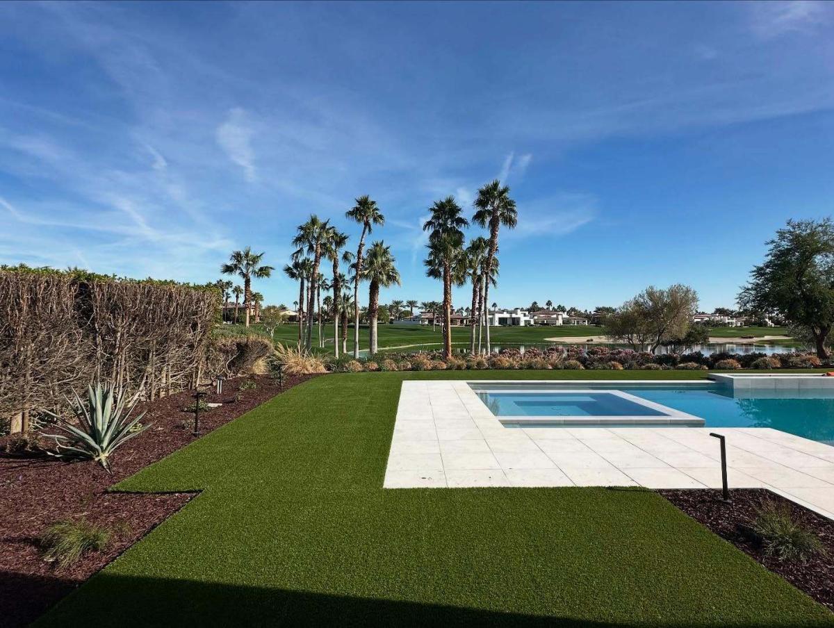 Artificial Grass Around Pool, Landscape & Pool Decks, Riverside